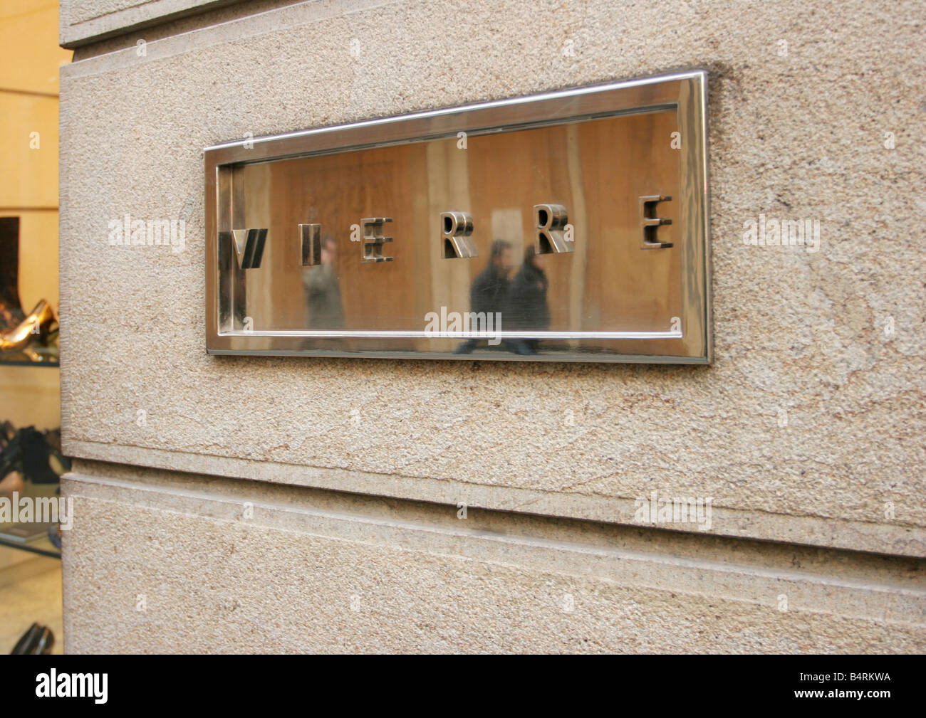 Vierre shop Montenapoleone street Milan Lombardy Italy Stock Photo - Alamy