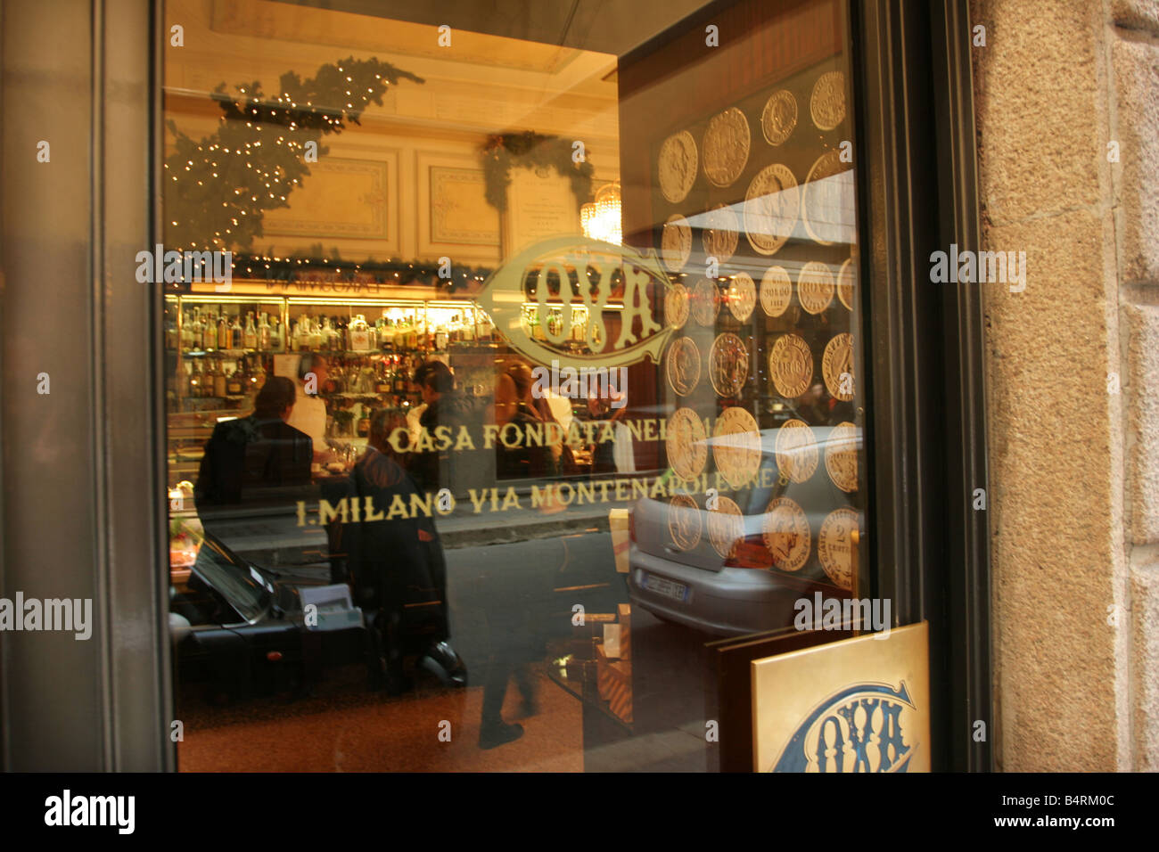 Cova confectionery Montenapoleone street Milan Lombardy Italy Stock ...
