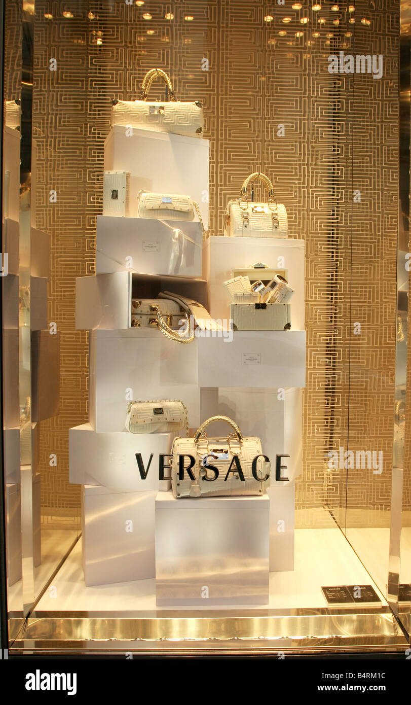 Versace shop Montenapoleone street Milan Lombardy Italy Stock Photo - Alamy