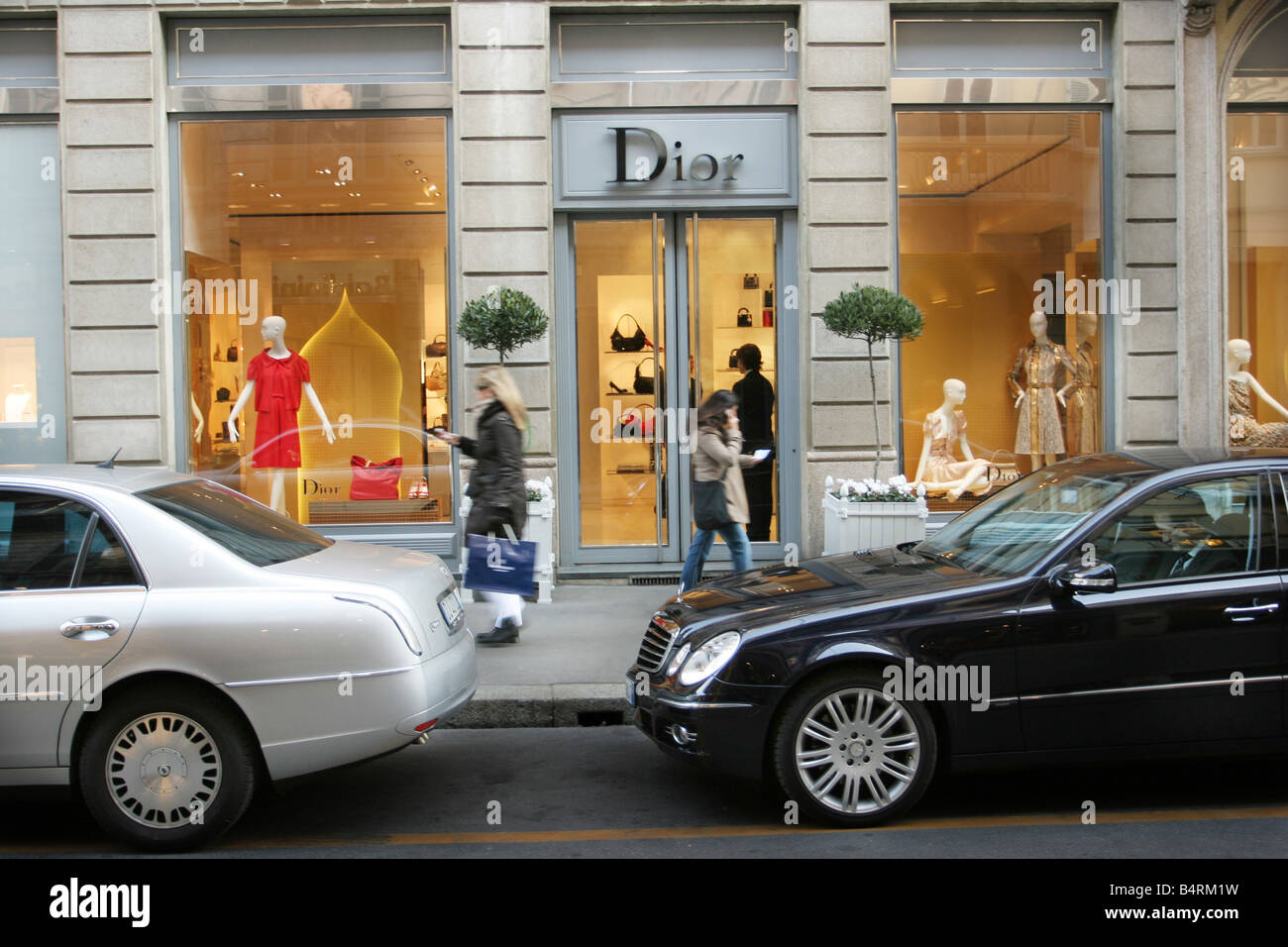 Dior shop Montenapoleone street Milan Lombardy Italy Stock Photo - Alamy