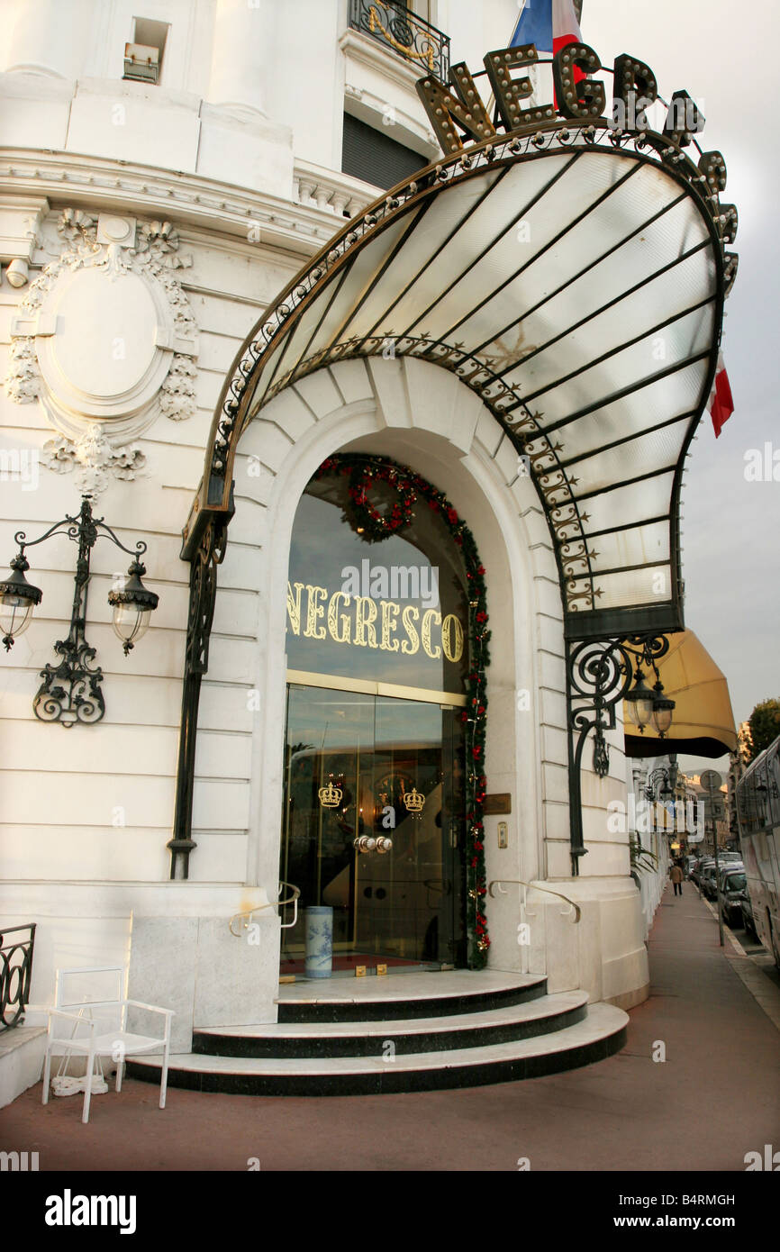 Hotel negresco entrance and sign nice hi-res stock photography and ...