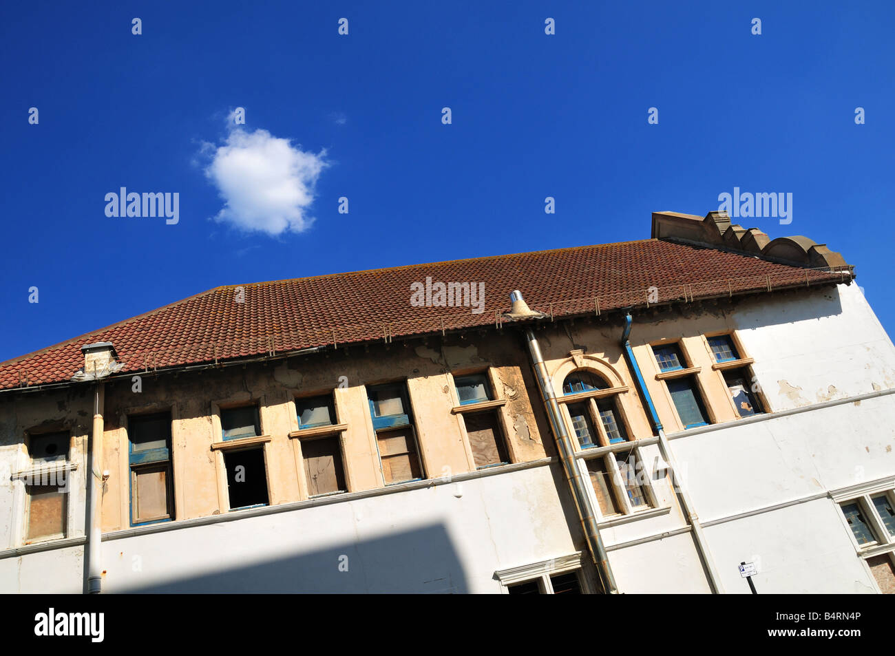 Architecture close up of the Medina House located on the Hove seafront ...