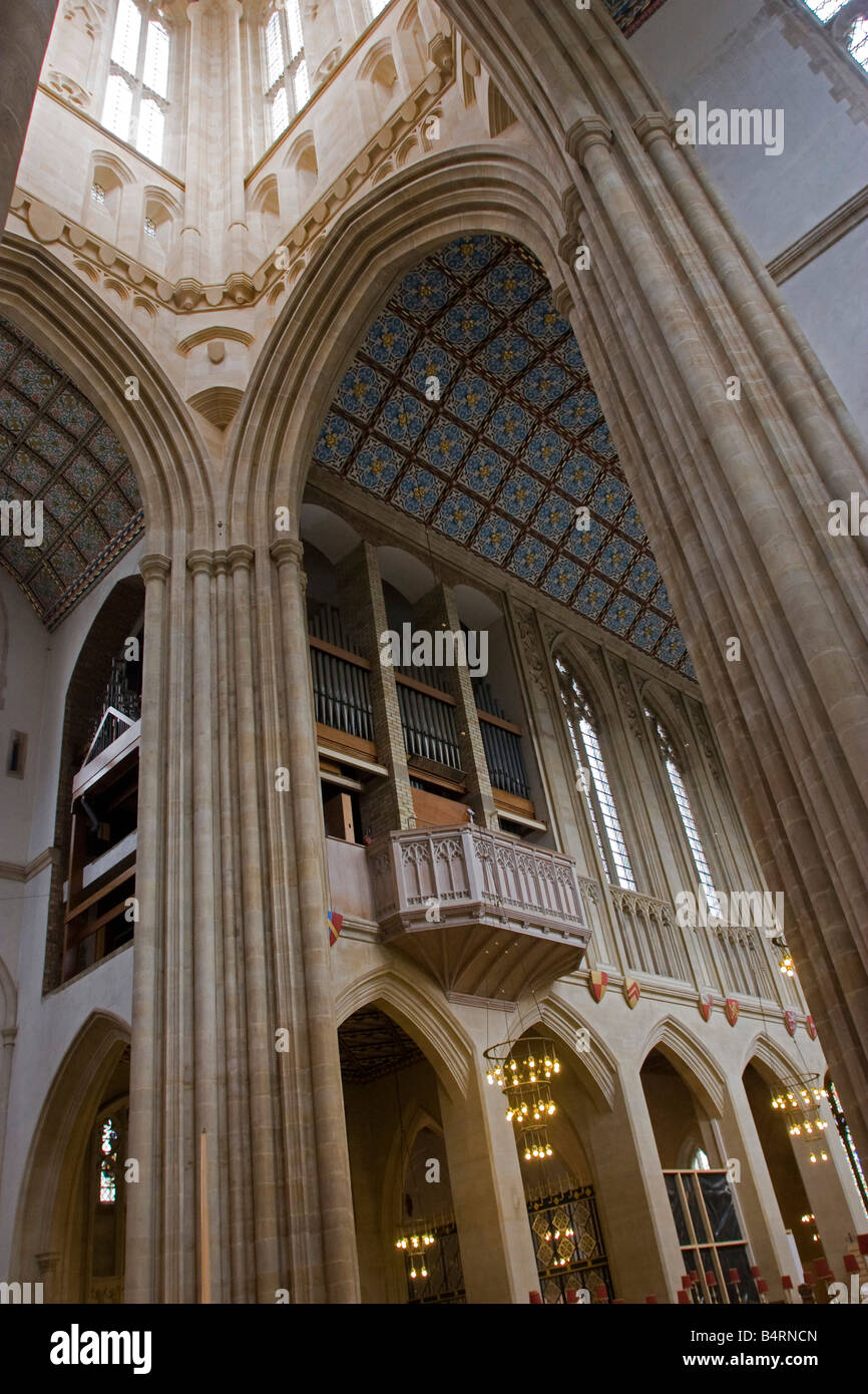 Interior of St Edmundsbury Cathedral in Bury St Edmunds Suffolk East ...