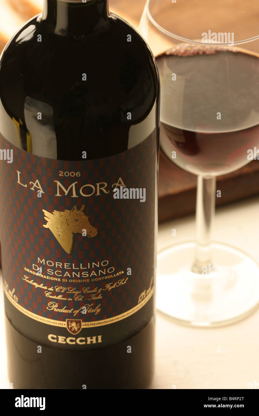 Morellino di Scansano wine Tuscany Italy Stock Photo - Alamy