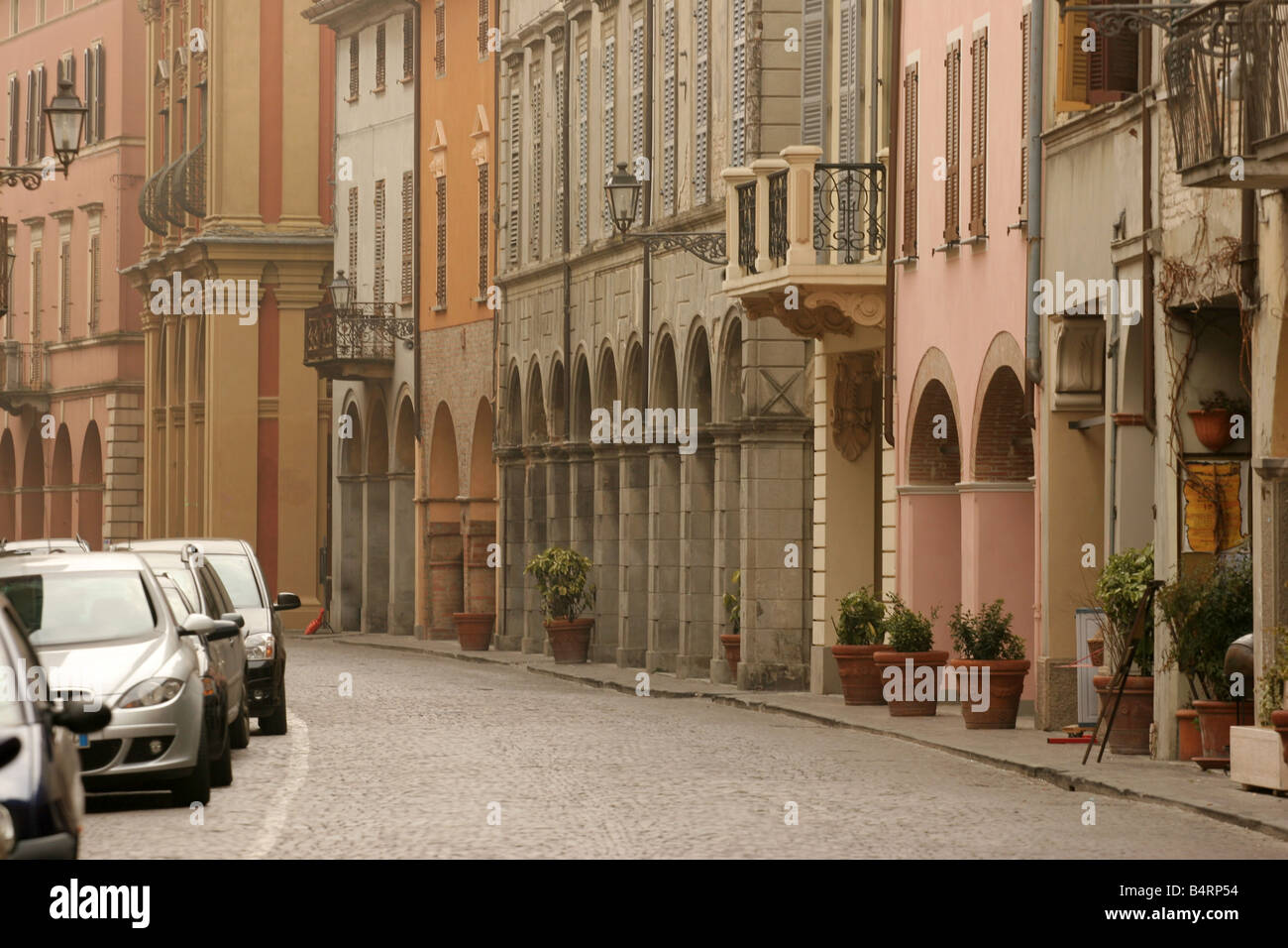 Via Roma Busseto Emilia Romagna Italy Stock Photo - Alamy