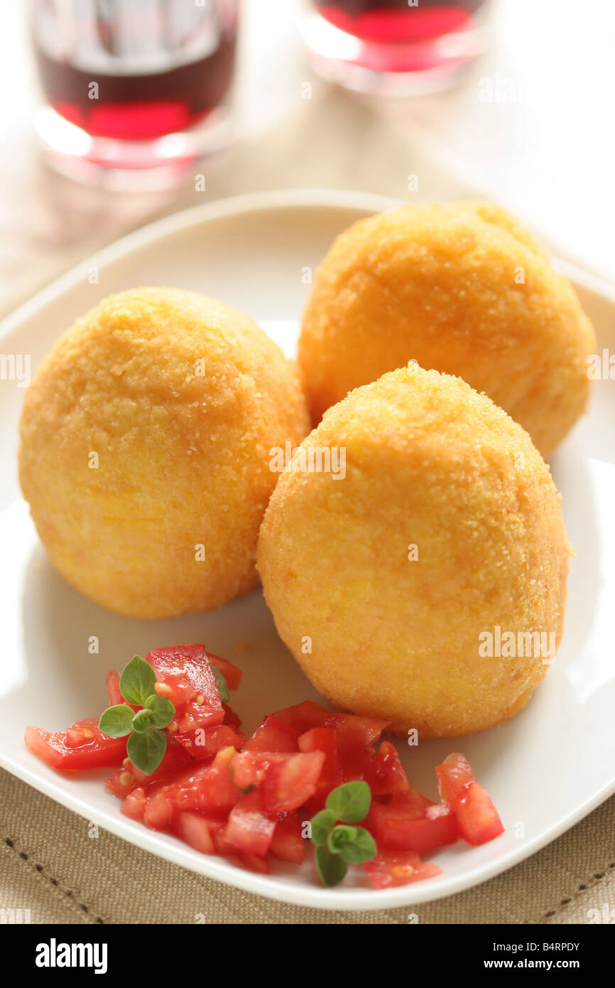 Arancini typical Sicilian croquettes Italy Stock Photo - Alamy