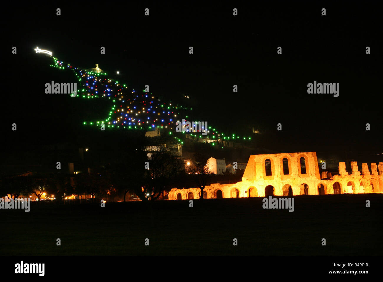 Gubbio christmas tree hi-res stock photography and images - Alamy