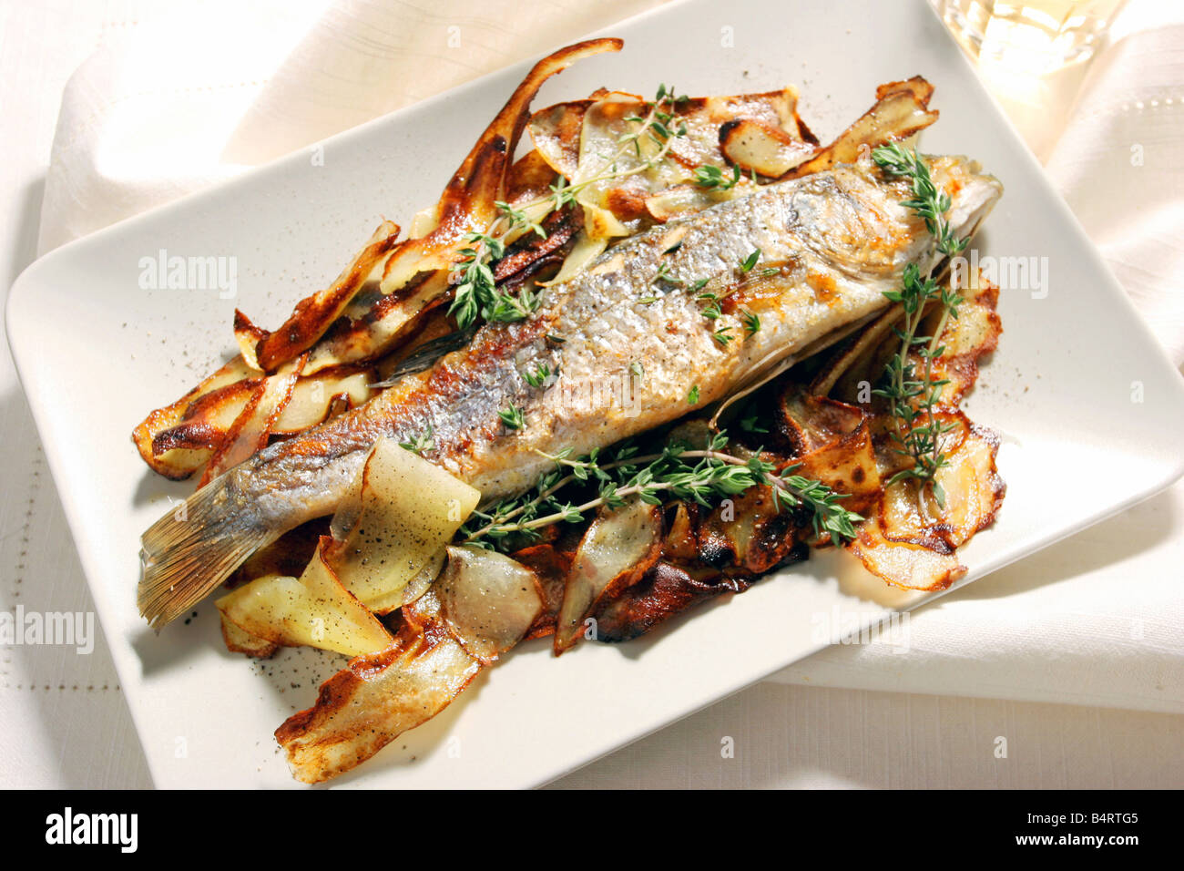 Sea bass Italy Stock Photo - Alamy