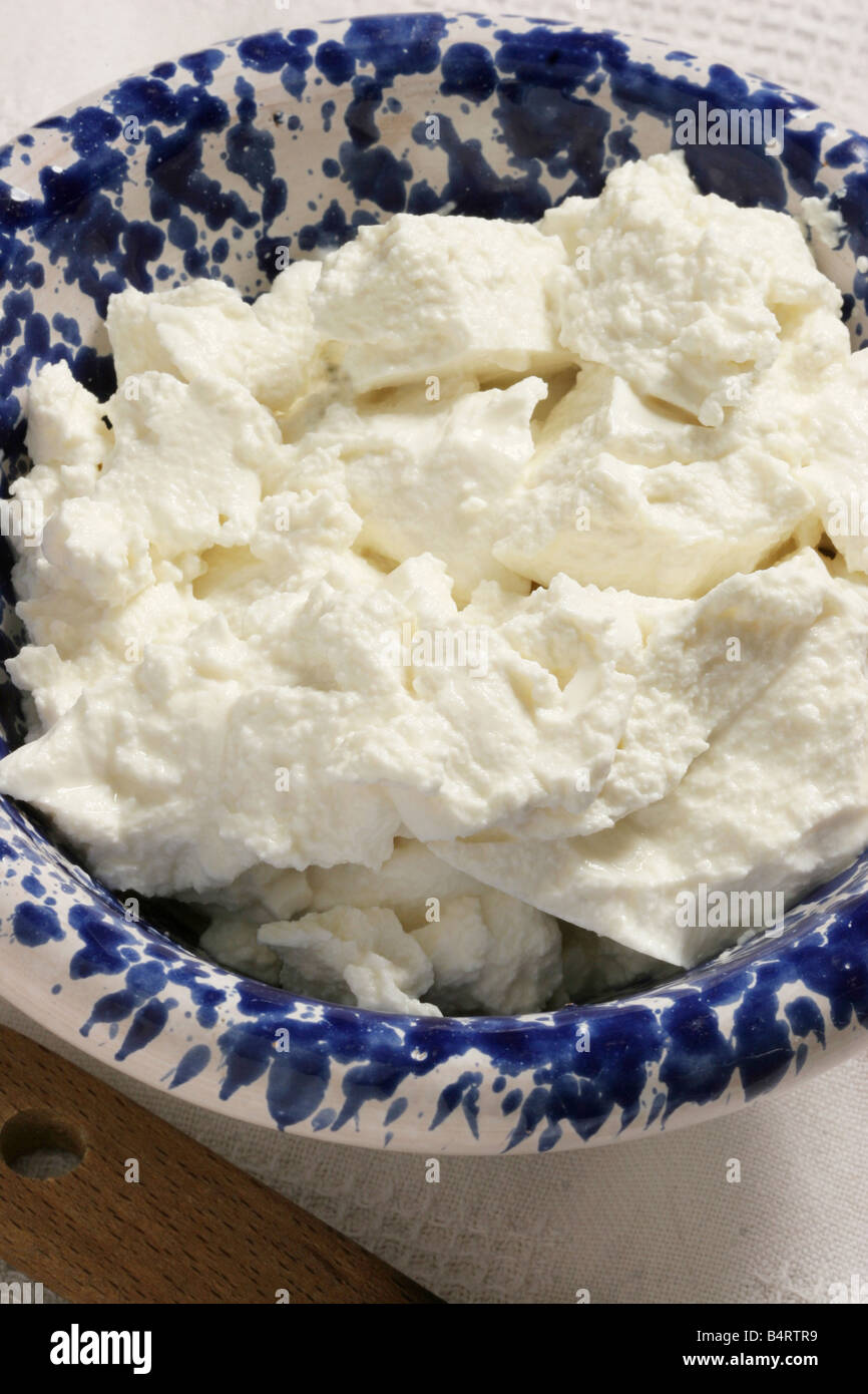 Ricotta cheese Italy Stock Photo - Alamy