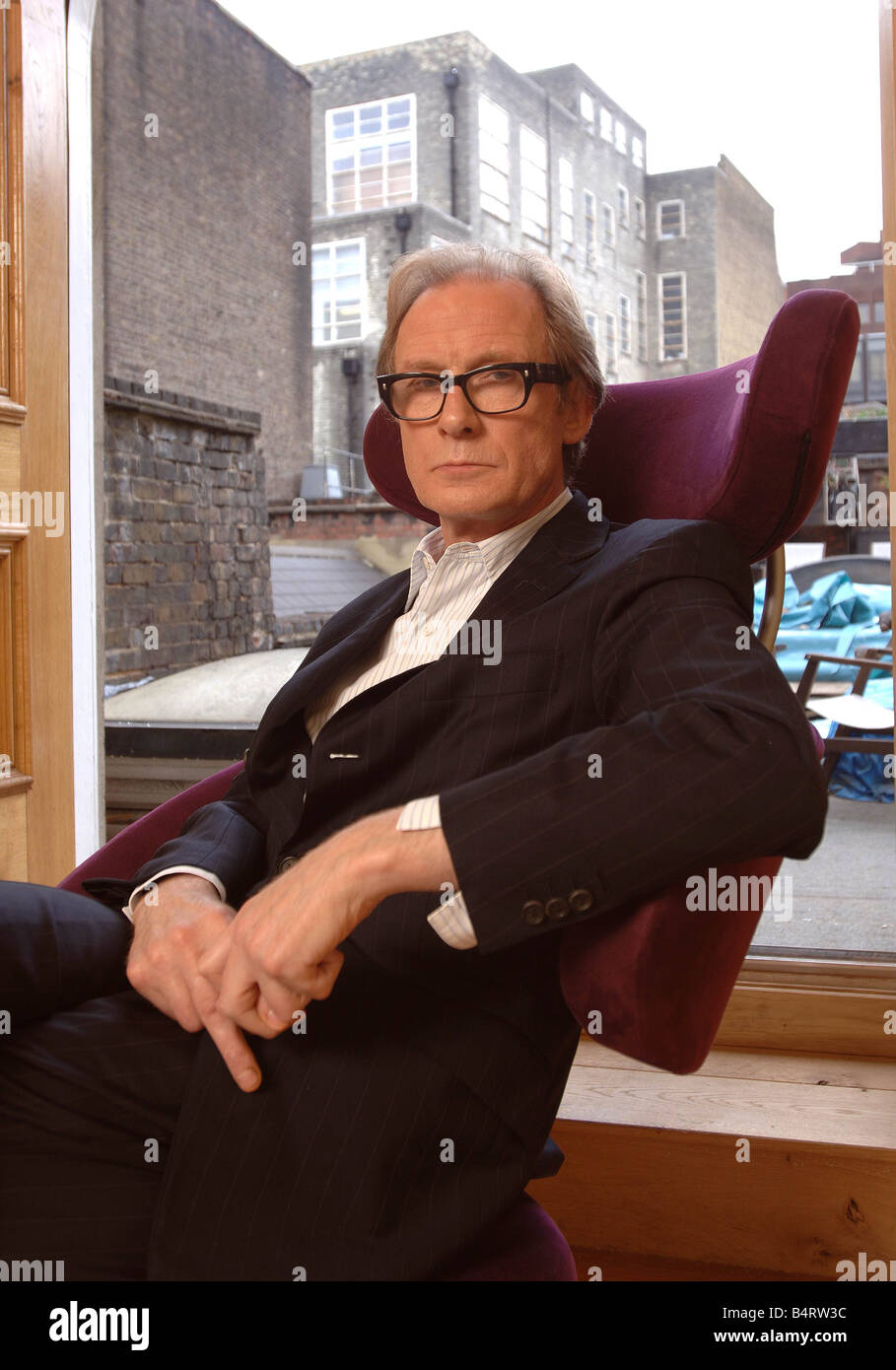 British actor Bill Nighy during interview in London May 2005 Mirrorpix ...