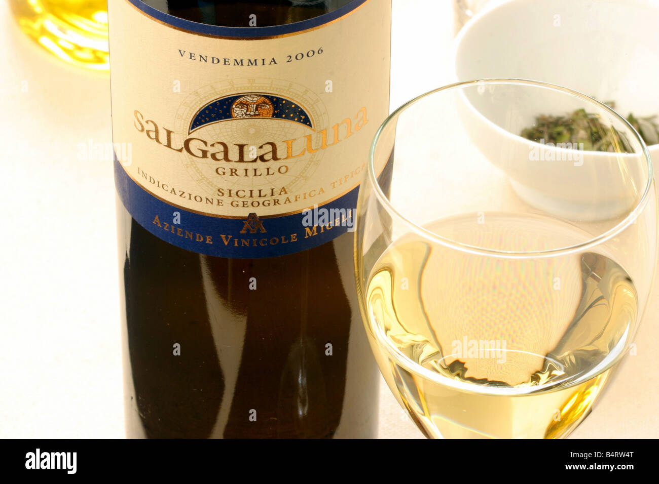 Grillo DOC wine Italy Stock Photo - Alamy