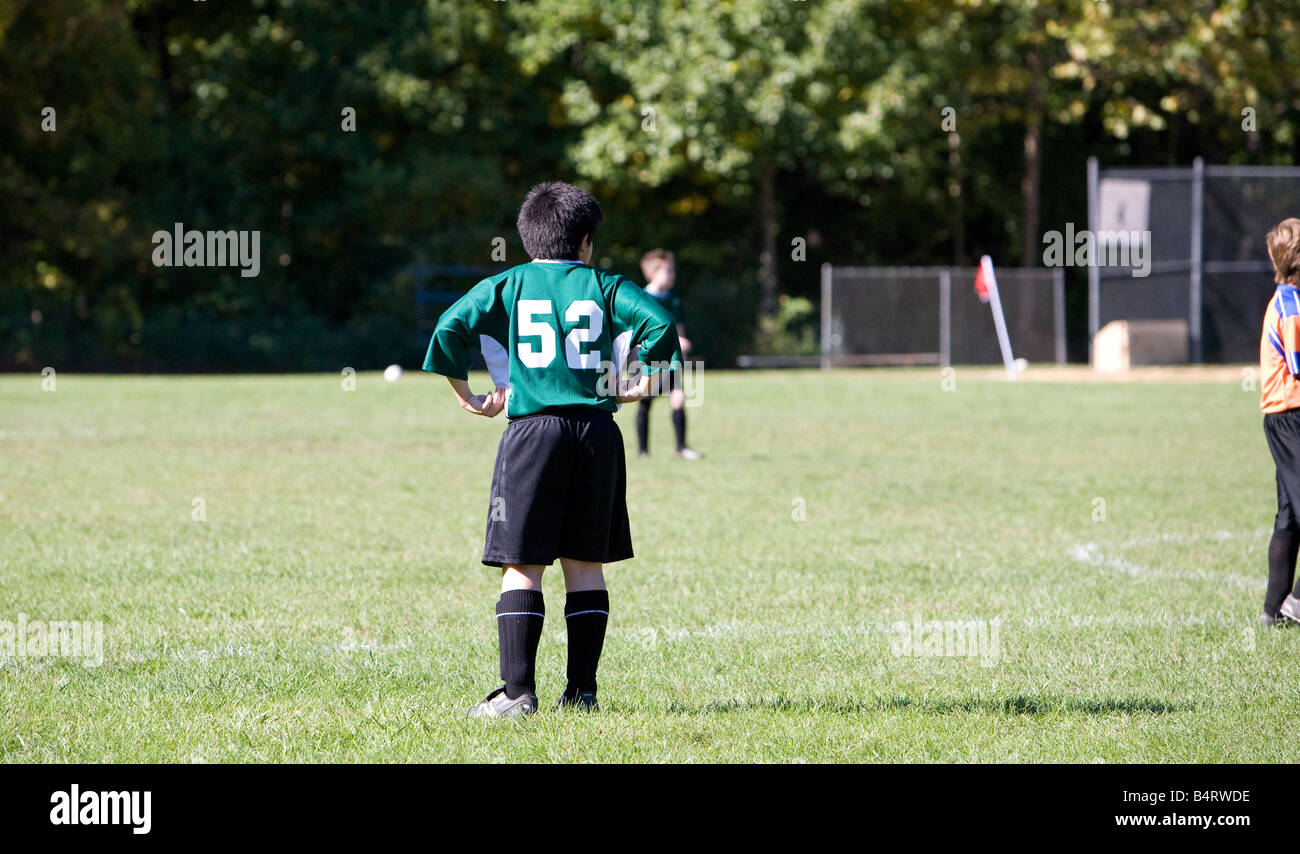 A Saturday league soccer football match game Stock Photo - Alamy