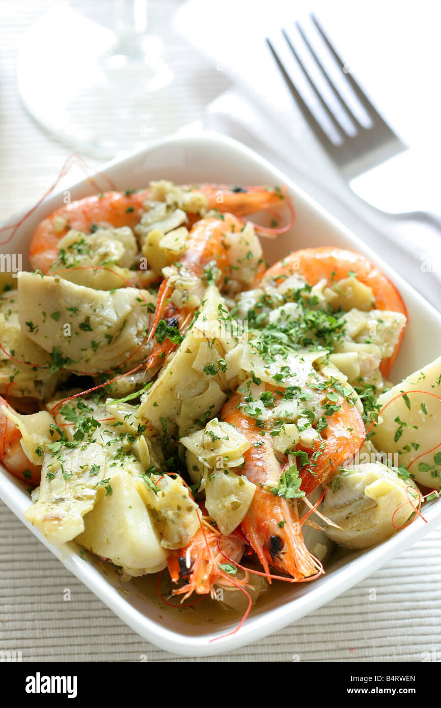 Crawfishes in Fricassea style Italy Stock Photo - Alamy