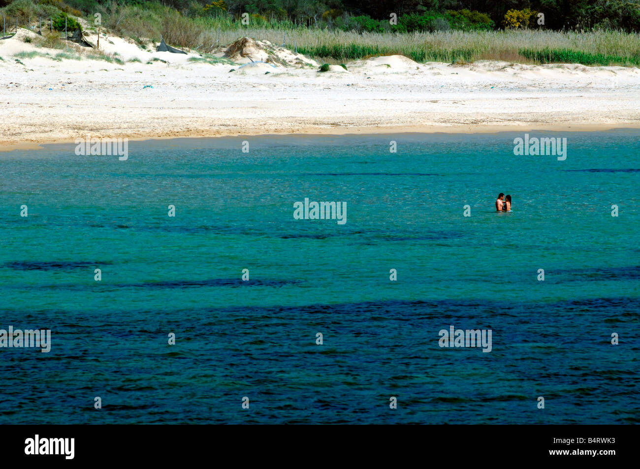 Portixeddu beach Fluminimaggiore Sardinia Italy Stock Photo - Alamy