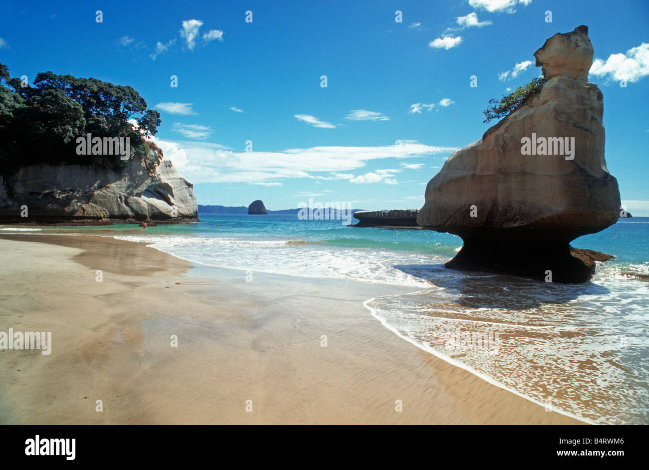 Cathedral Cove Hahei Beach Whitianga New Zealand Stock Photo: 20194054 ...