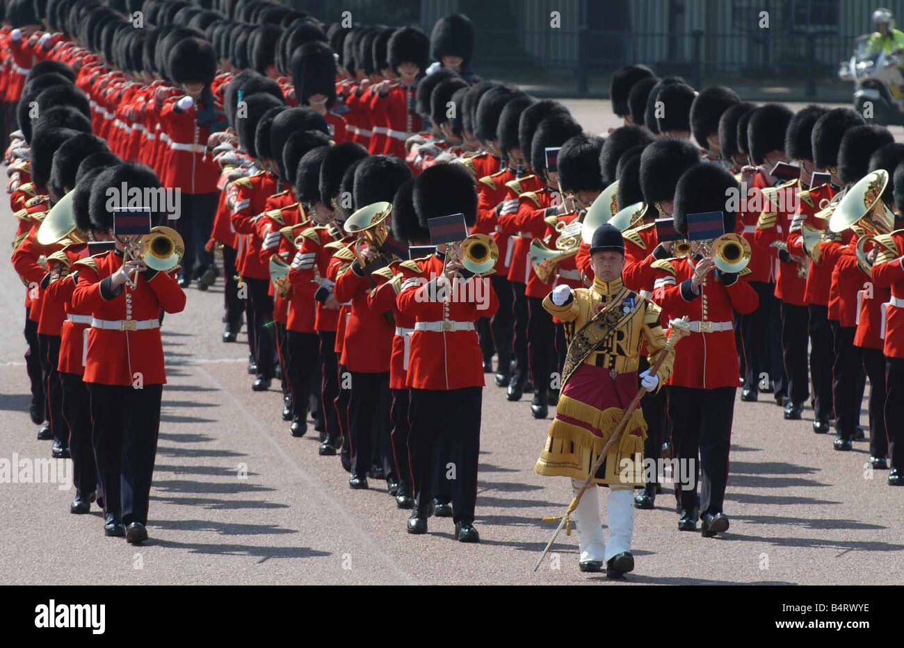 The Welsh guards on parade at the Trooping of the colour The Queen s ...