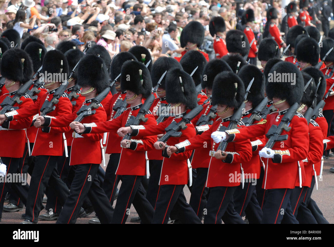 The Welsh guards on parade at the Trooping of the colour The Queen s ...