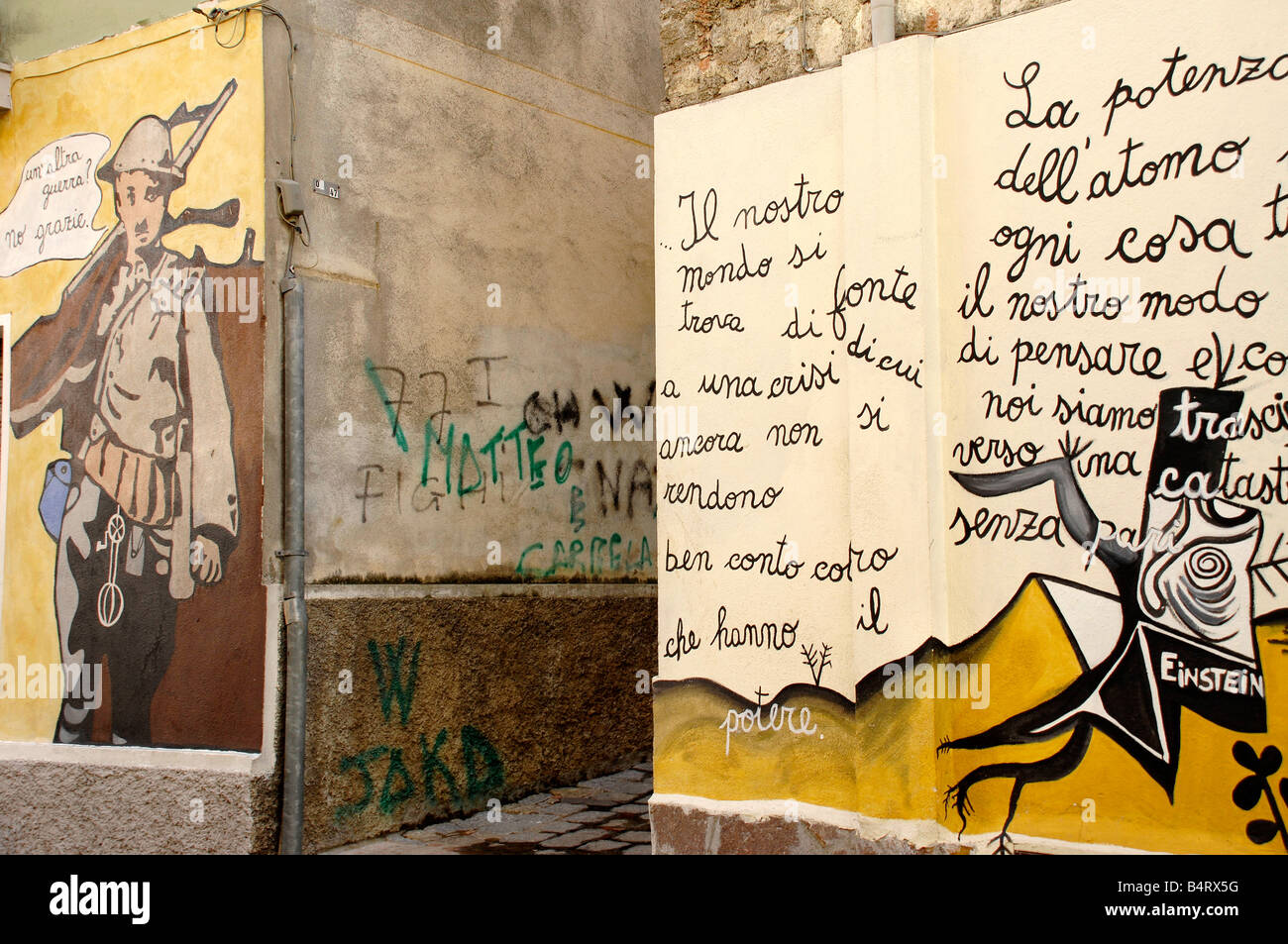 Murals Orgosolo Sardinia Italy Stock Photo - Alamy