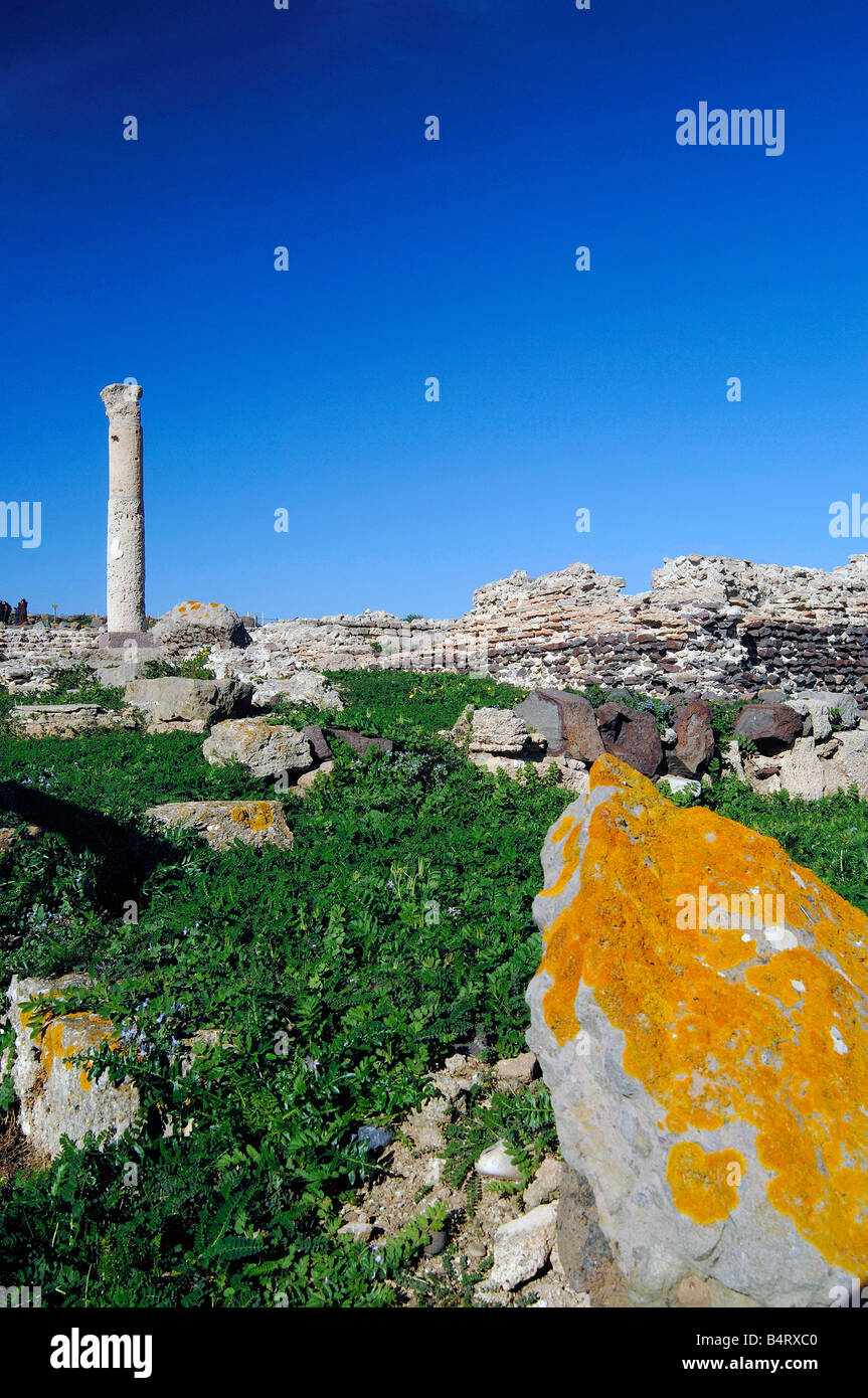 Nora Roman ruins Pula Sardinia Italy Stock Photo - Alamy