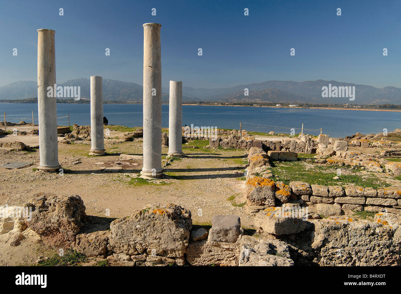 Nora Roman ruins Pula Sardinia Italy Stock Photo - Alamy