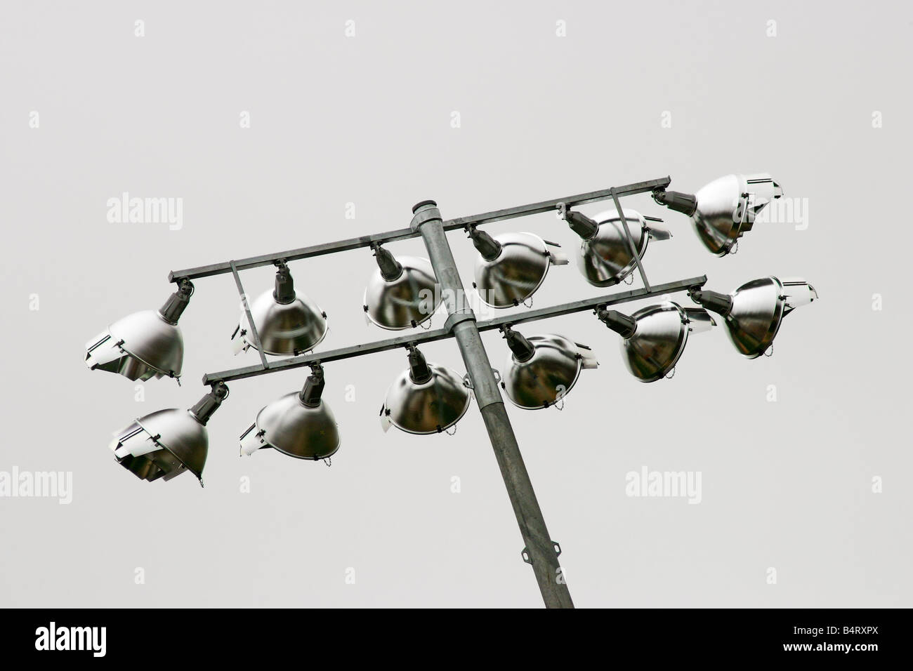 Field lights in a public park Stock Photo - Alamy