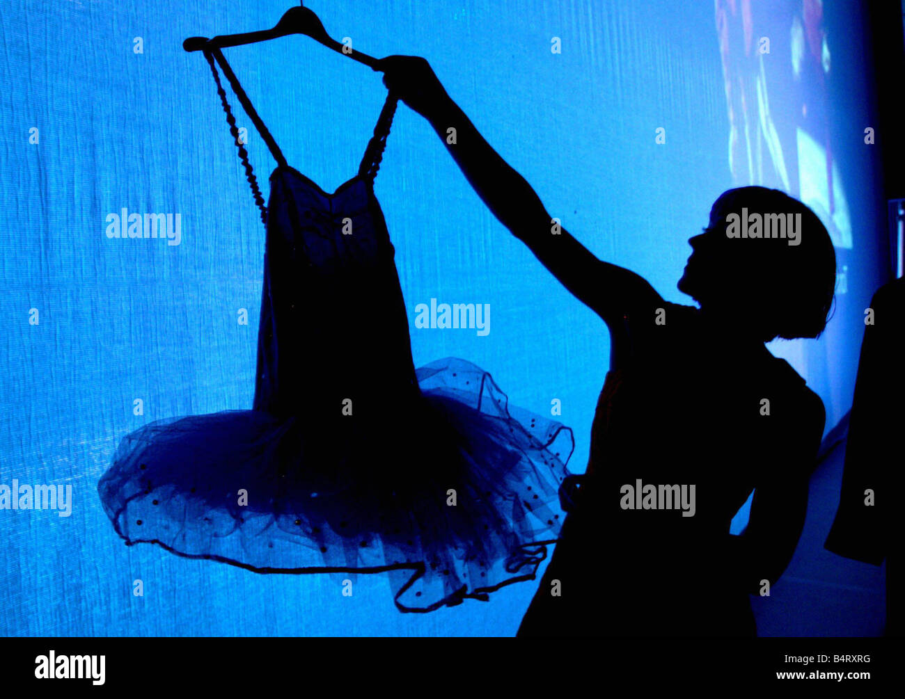 Dancer Deborah Ford prepares for a perfomance during the launch of the ...