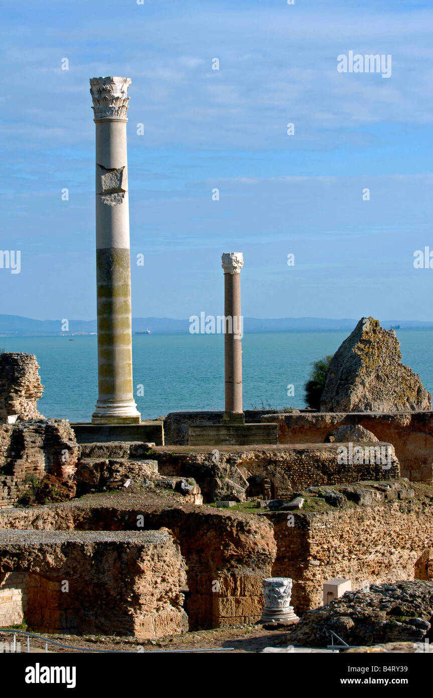 Archaeological area Cartagine Tunisia North Africa Africa Stock Photo ...