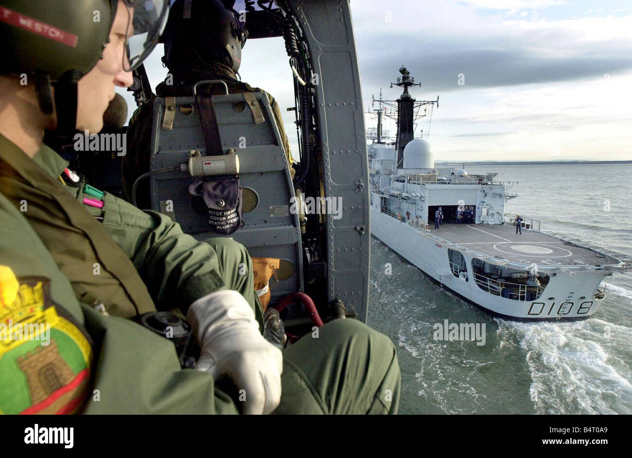 Hms cardiff 2000s military royal navy destroyer helicopter man uniform ...