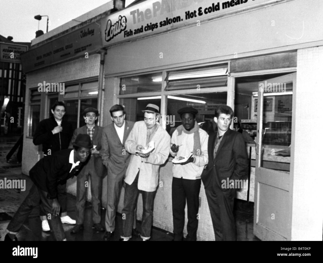The Specials pop group in chip shop called The Parson s Nose in Bishop ...