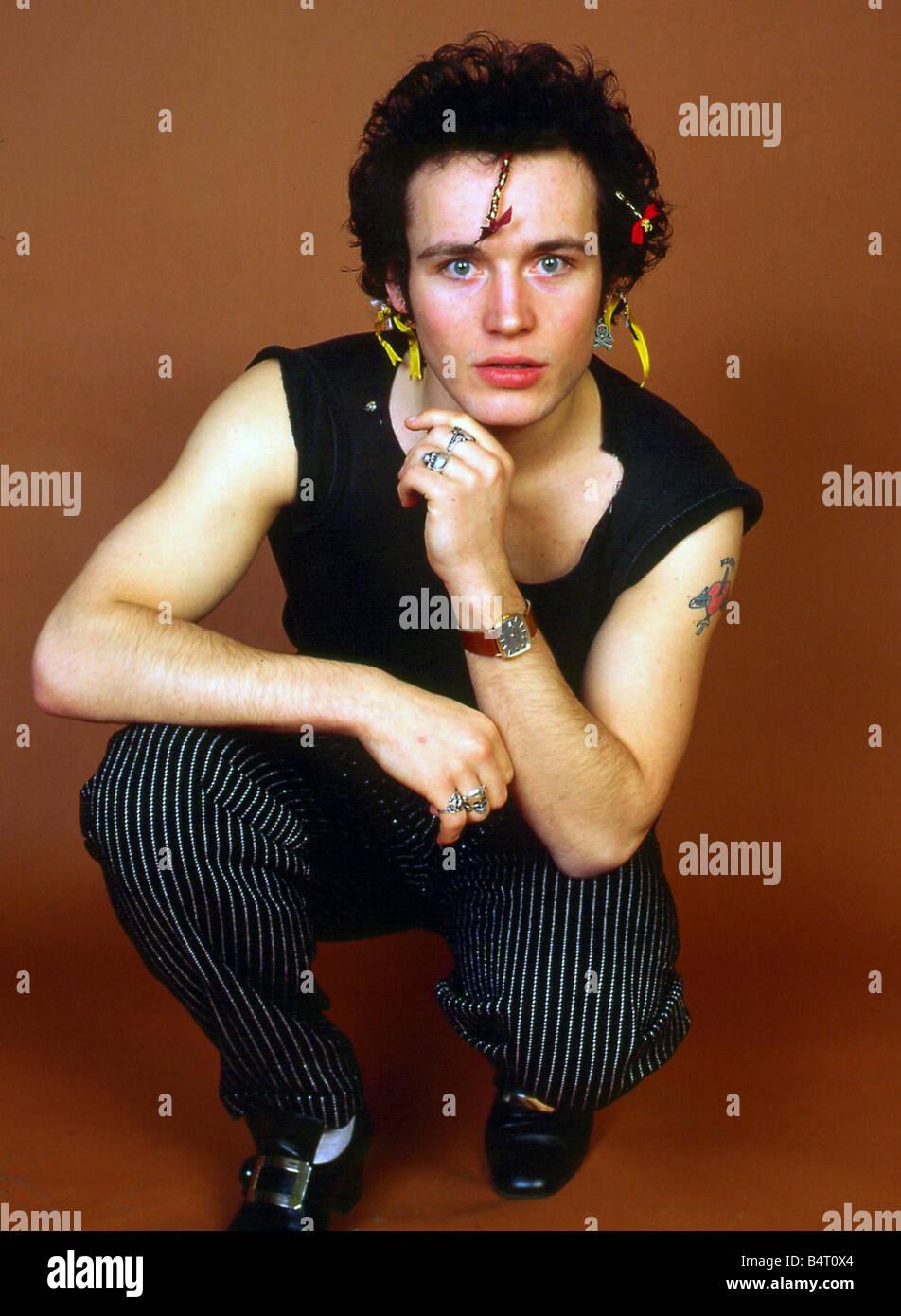 Adam Ant British pop singer March 1981 Stock Photo - Alamy
