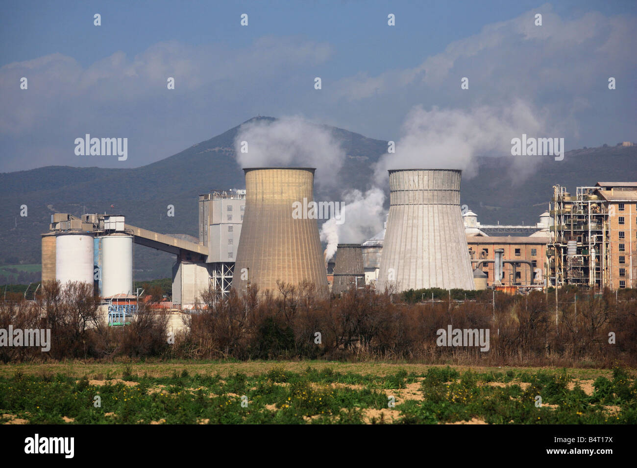 Chemistry industry Rosignano Solvay Tuscany Italy Stock Photo - Alamy