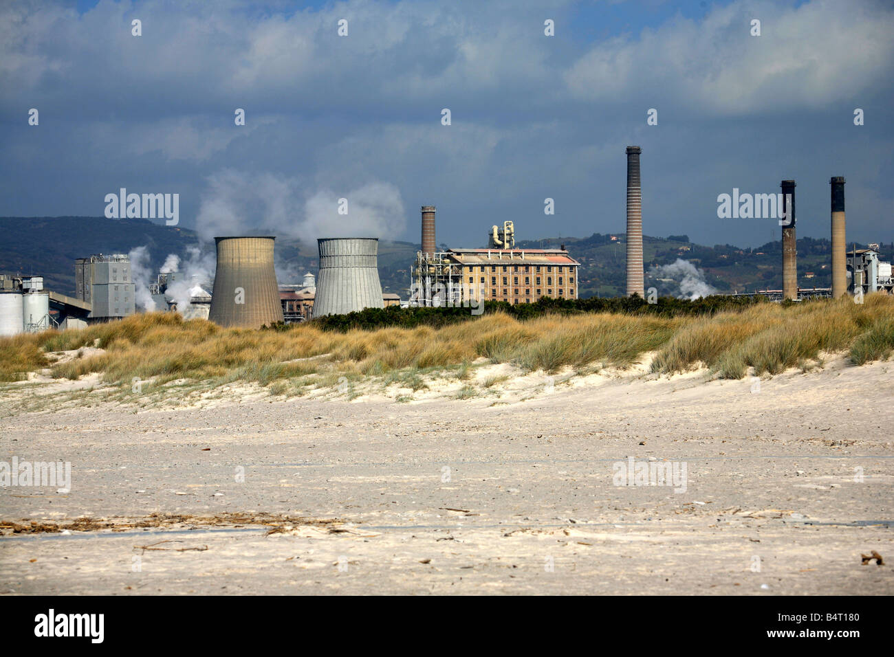 Chemistry industry Rosignano Solvay Tuscany Italy Stock Photo - Alamy