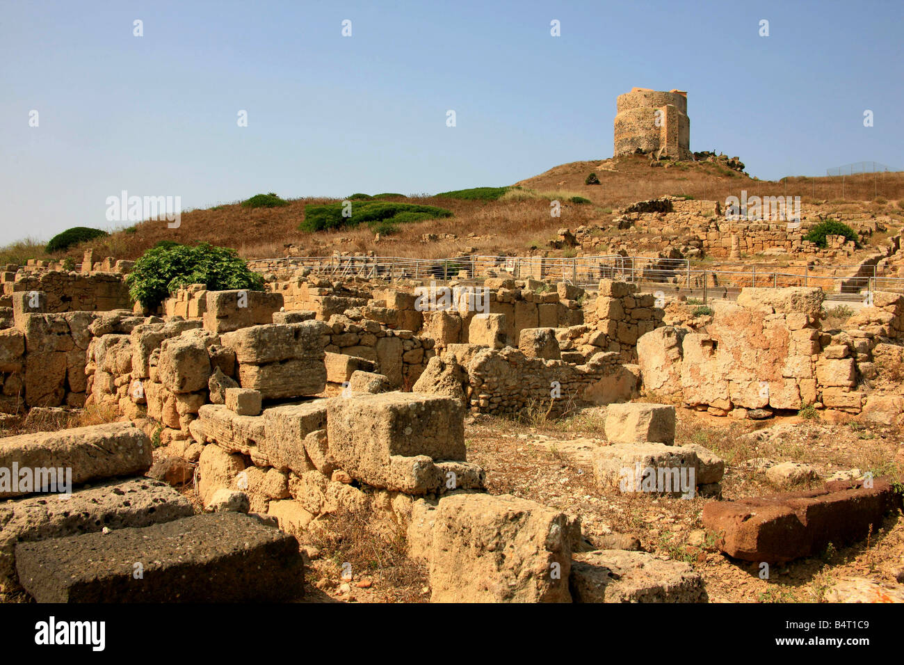 Tharros archaeological area Penisola del Sinis Sardinia Italy Stock ...