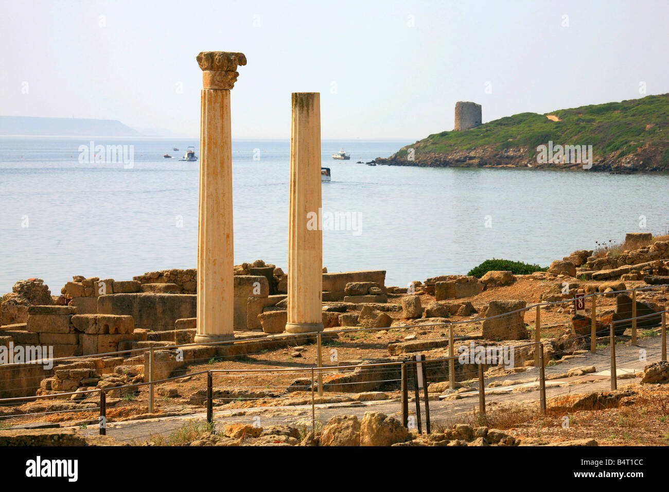 Tharros archaeological area Penisola del Sinis Sardinia Italy Stock ...