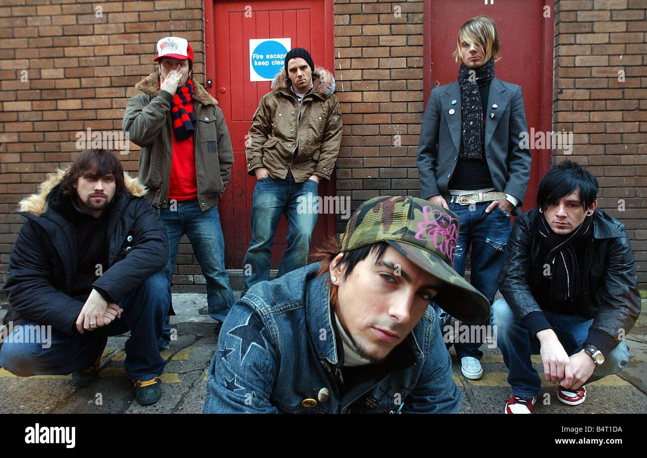 Welsh Rock Band The Lost Prophets 15th Dec 2003 Stock Photo - Alamy