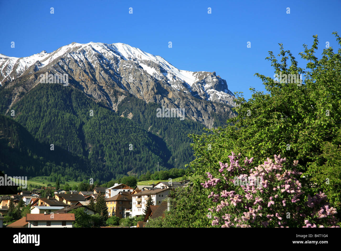 Mustair Val Monastero Bassa Engadina Switzerland Europe Stock Photo - Alamy