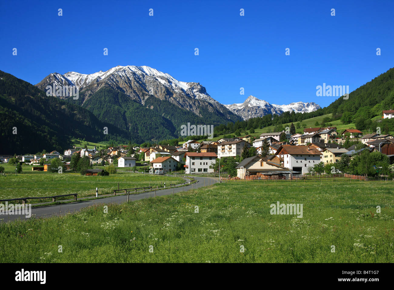 Mustair Val Monastero Bassa Engadina Switzerland Europe Stock Photo - Alamy