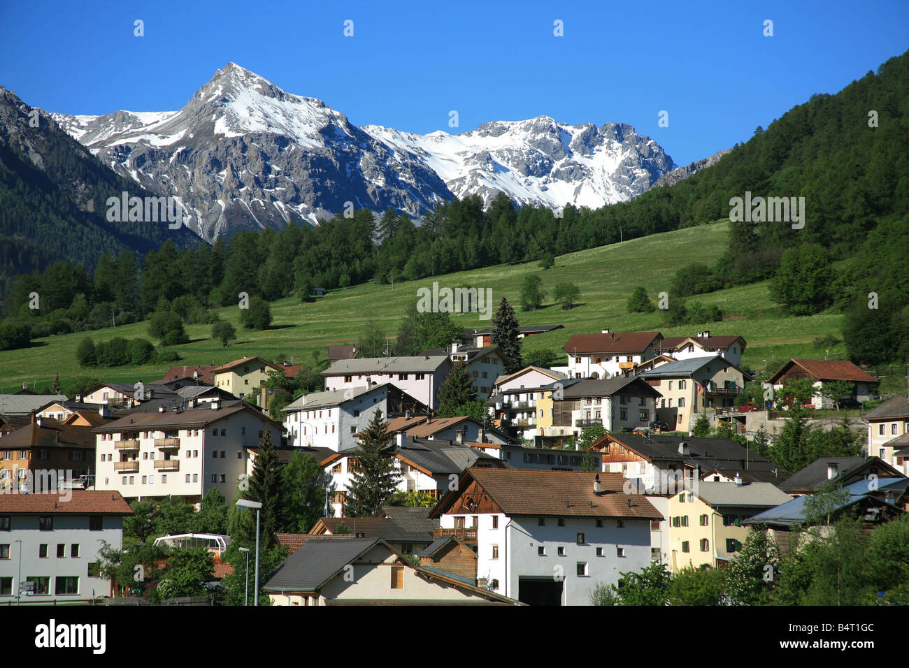 Mustair Val Monastero Bassa Engadina Switzerland Europe Stock Photo - Alamy