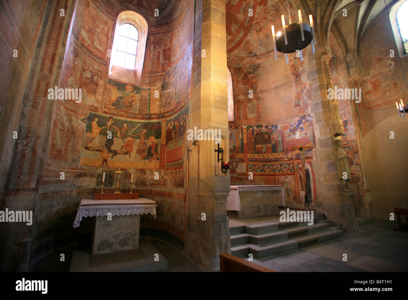 Church St Johann Mustair monastery Mustair Val Monastero Bassa Engadina ...