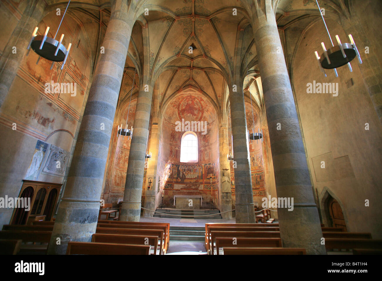 Church St Johann Mustair monastery Mustair Val Monastero Bassa Engadina ...