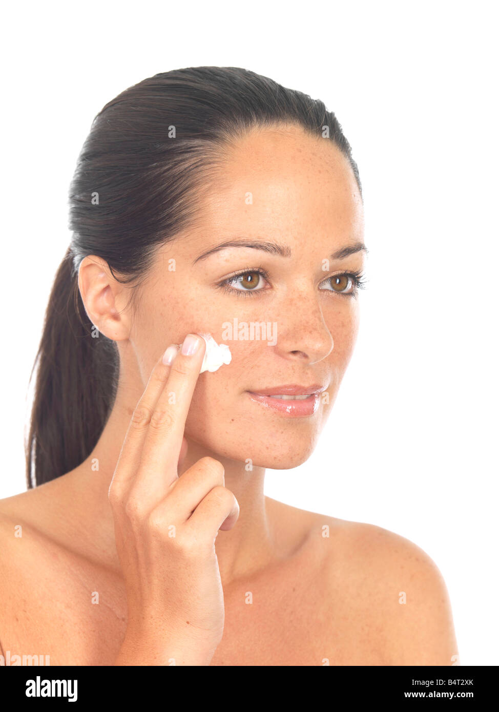 Rubbing Lotion On Back Stock Photos & Rubbing Lotion On Back Stock ...