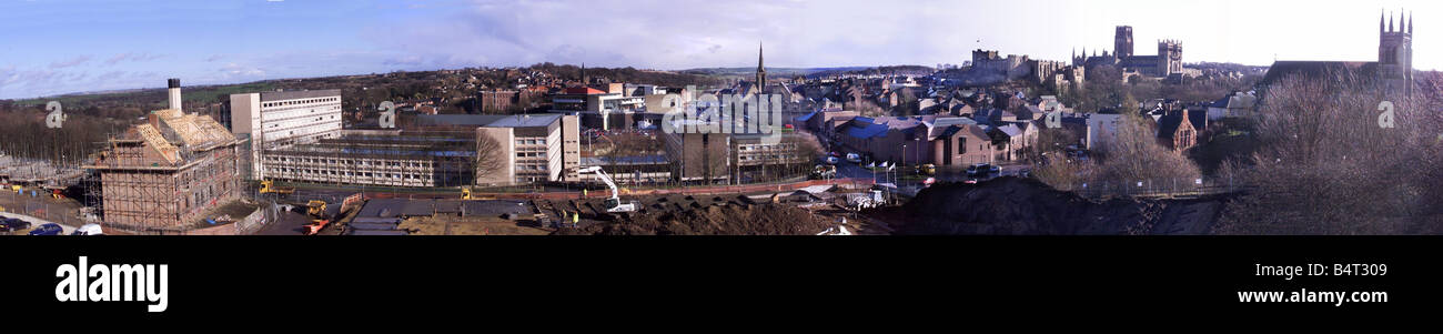 A panoramic view of Durham Stock Photo - Alamy