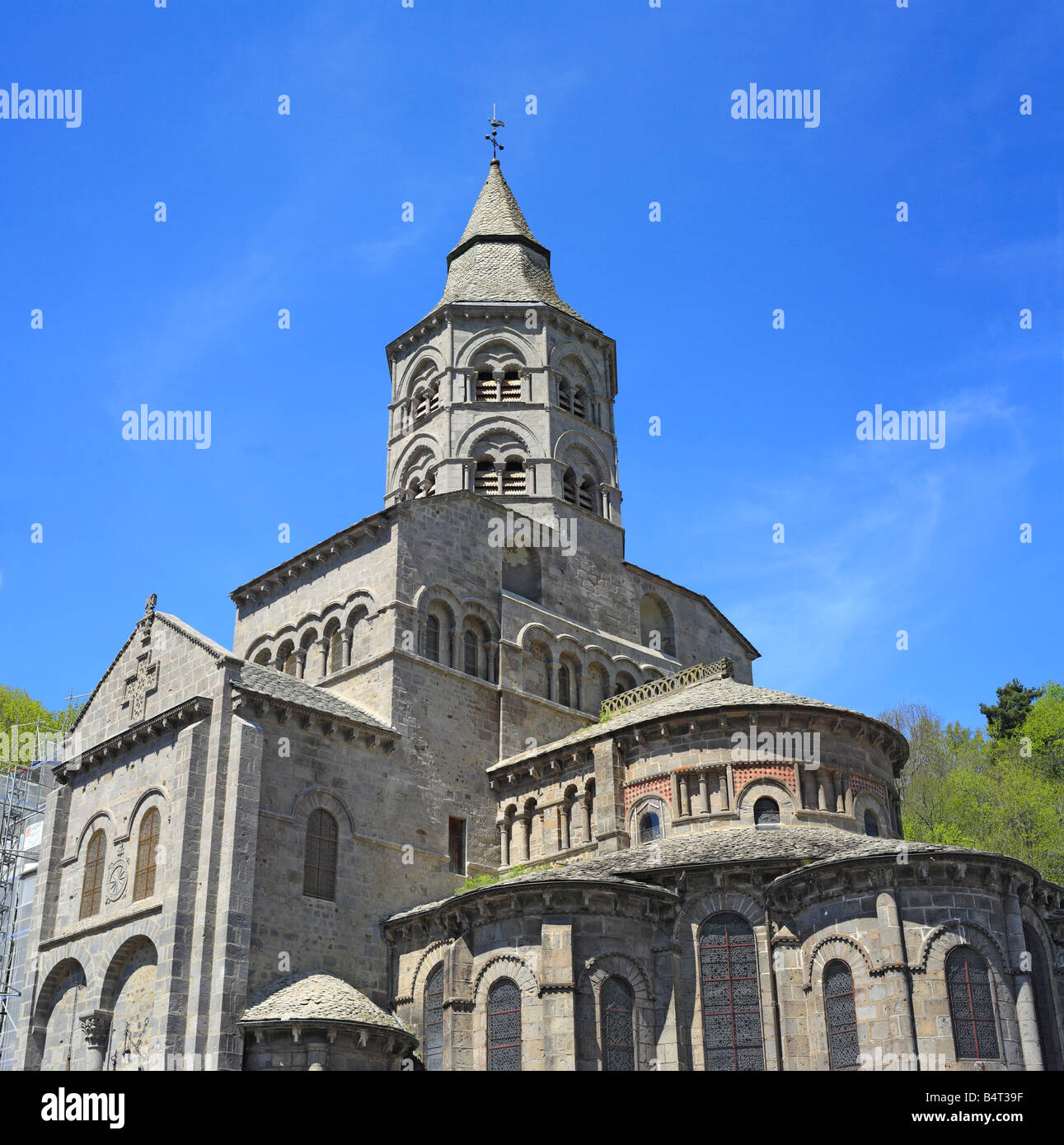 Cathedral of Notre-Dame, Orcival, Auvergne, France Stock Photo - Alamy