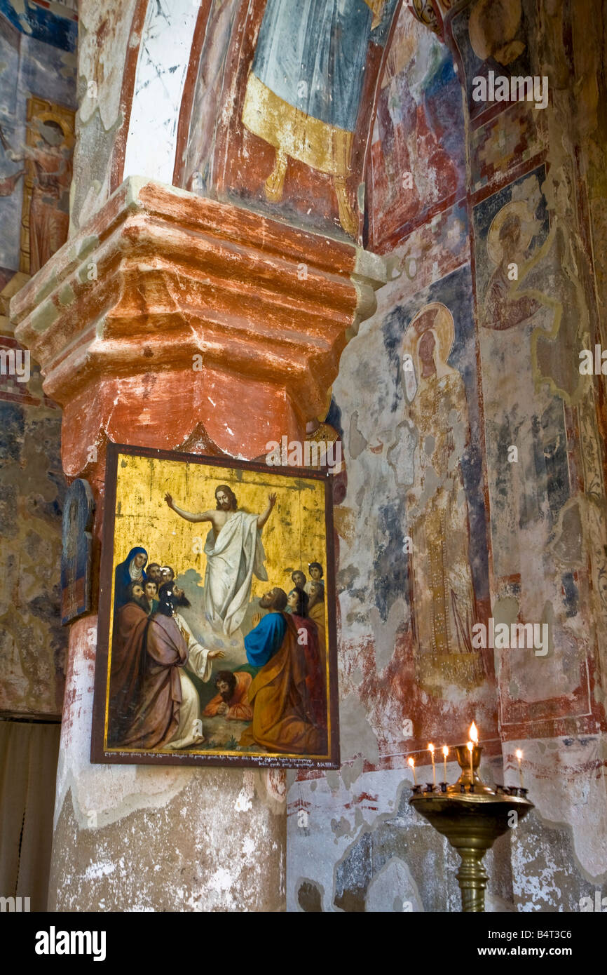 Georgia, Kutaisi, Gelati Monastery interior Stock Photo - Alamy