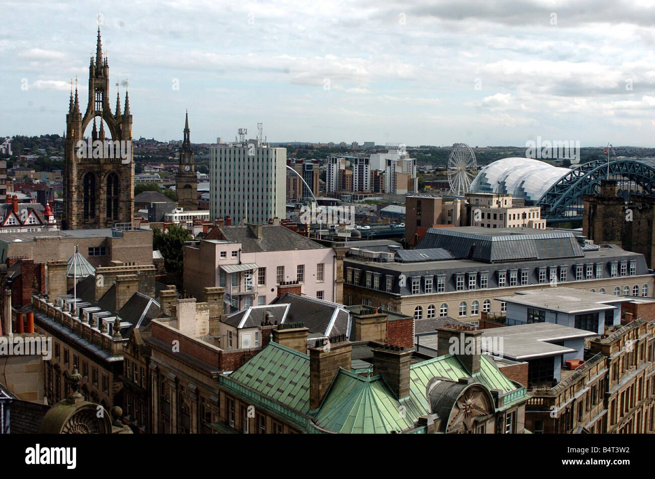 A panoramic view of Newcastle Stock Photo - Alamy