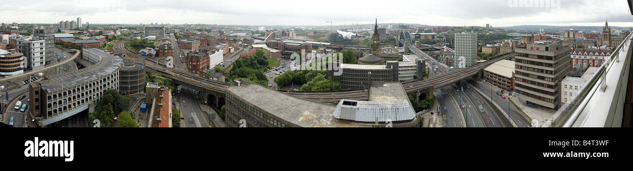 A panoramic view of Newcastle Stock Photo - Alamy