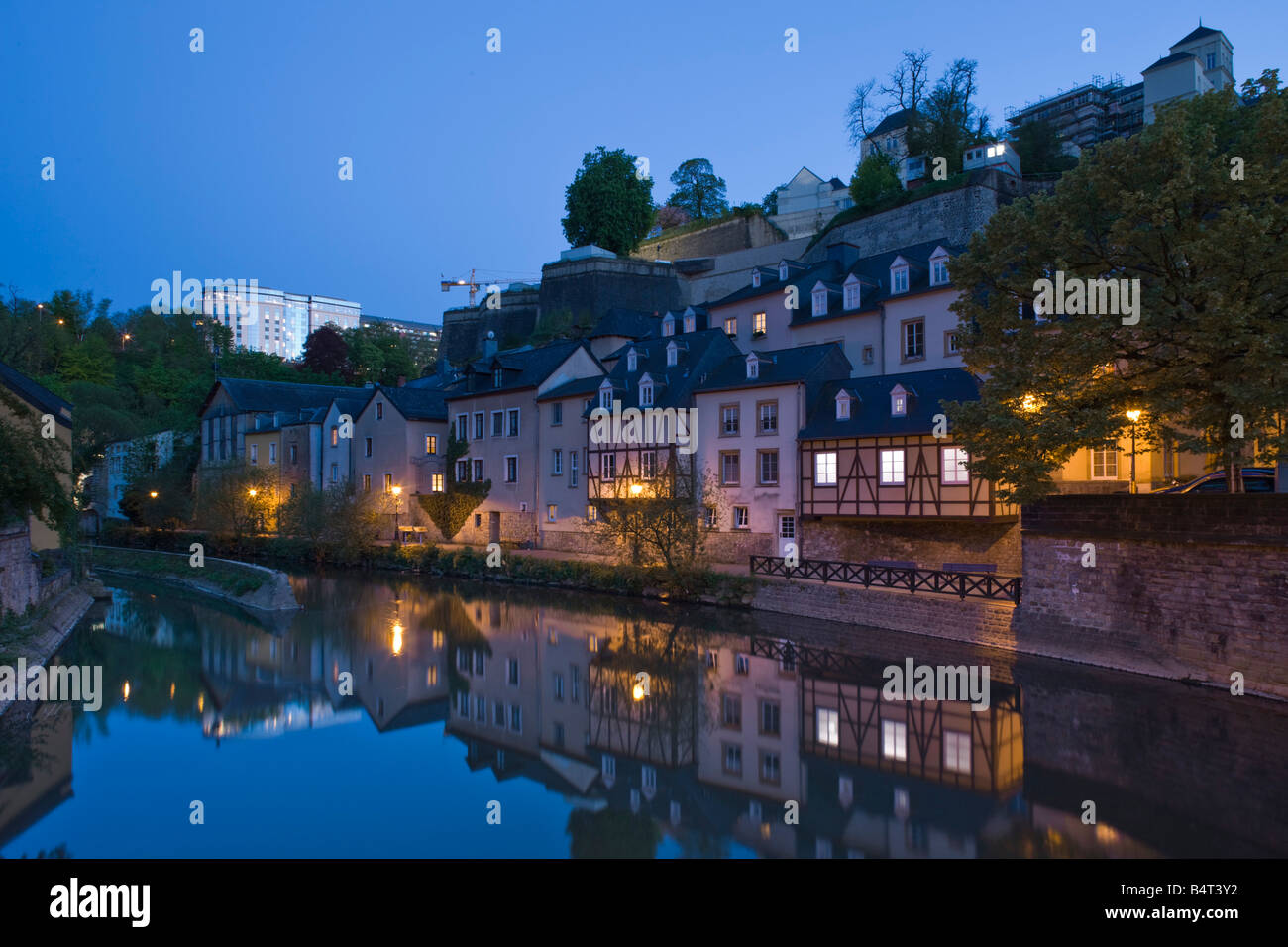 The grund luxembourg at night hi-res stock photography and images - Alamy