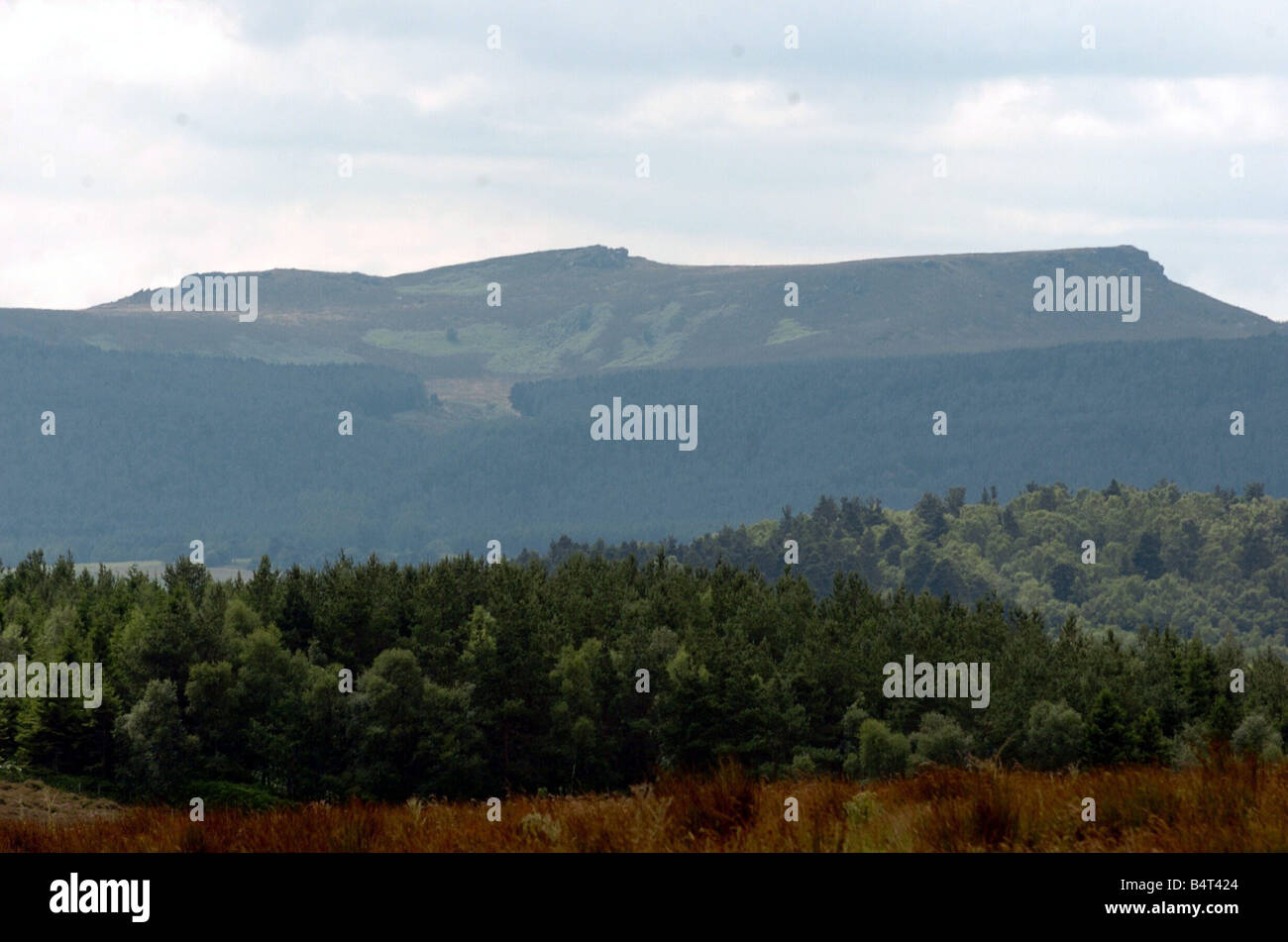 A countryside scene the Simonside Hills Stock Photo - Alamy
