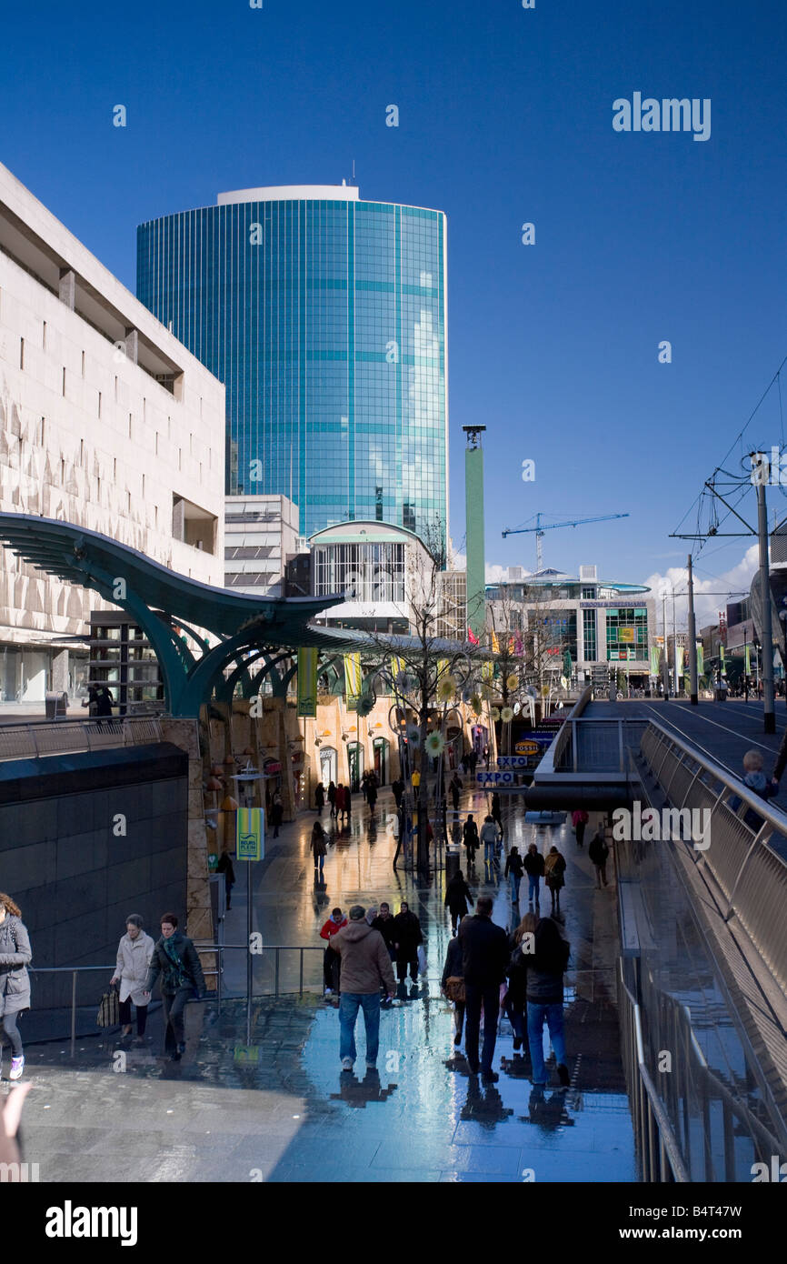 Shopping Mall and World Trade center square, Rotterdam, Holland Stock ...
