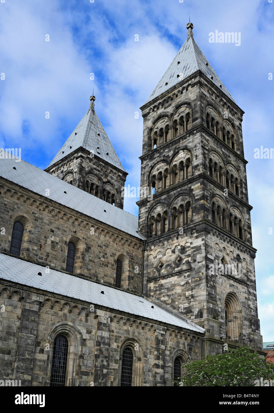 Romanesque cathedral, Lund, Scania, Sweden Stock Photo - Alamy